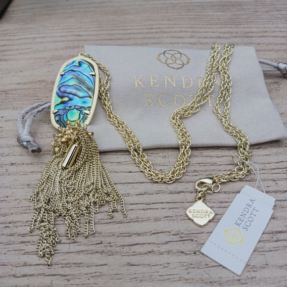 Kendra Scott | Jewelry | Nwt Kendra Scott Rayne Abalone Shell Pendant ...